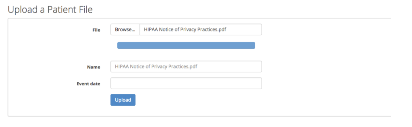 Uploading Client Documents – TherapyMate