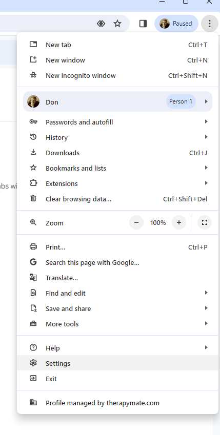 Unable to Create or Modify Appointments using the Chrome Browser. – TherapyMate