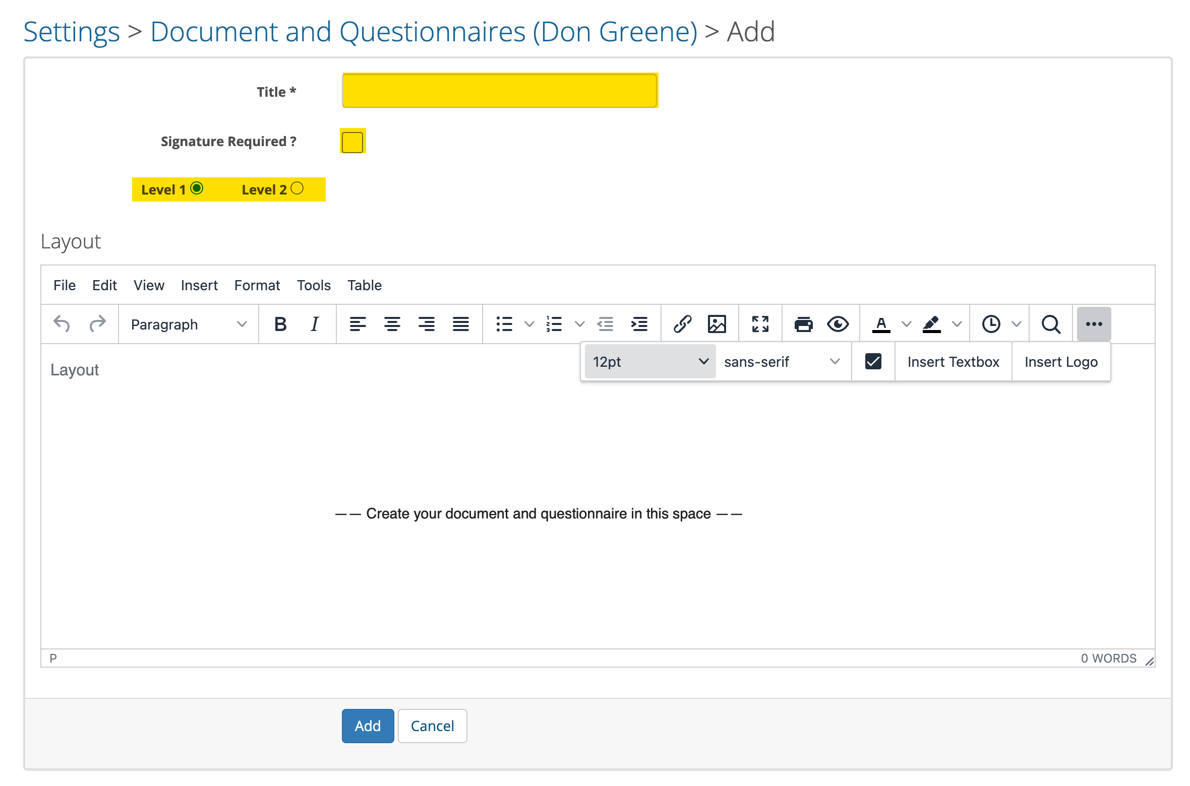 Client Portal-Creating Pre-Admission Documents & Questionnaires – TherapyMate
