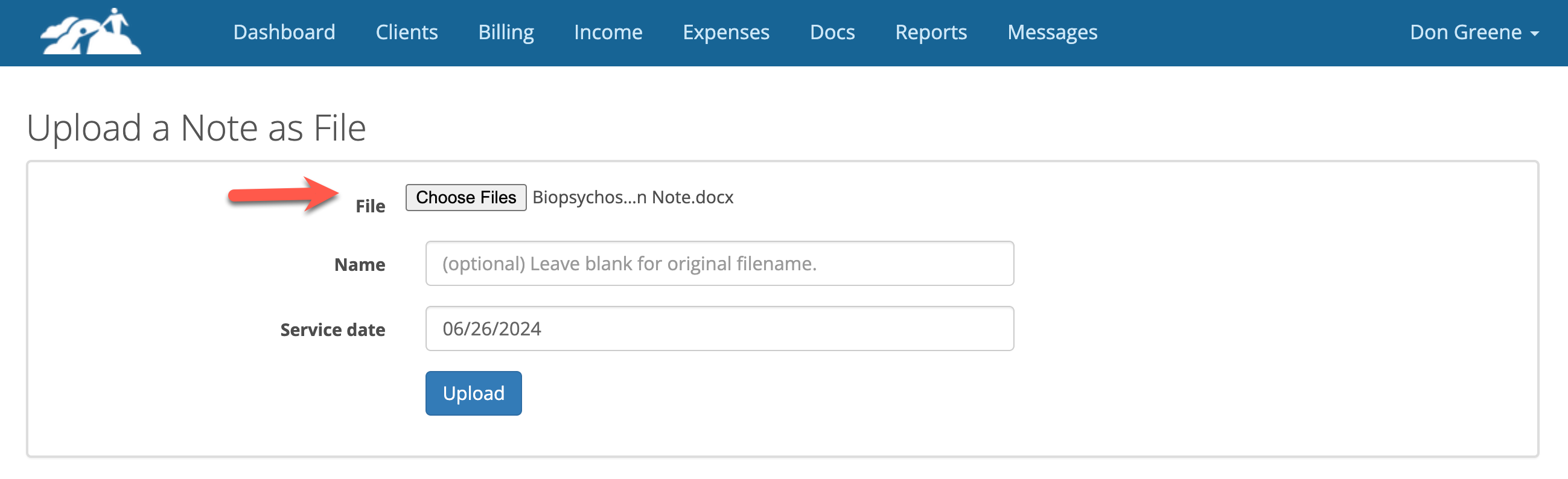 Uploading Externally Created Client Notes – TherapyMate
