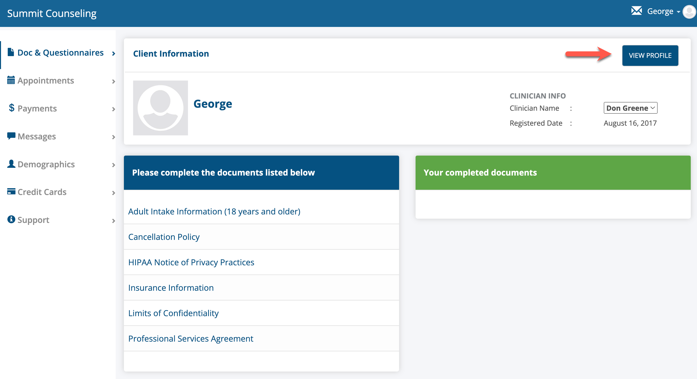 Client Signatures – TherapyMate
