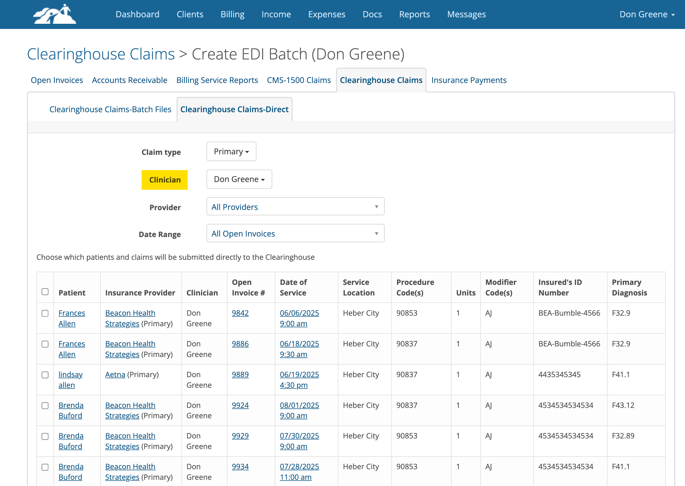Claim.MD-Getting Started with Direct Clearinghouse Billing – TherapyMate